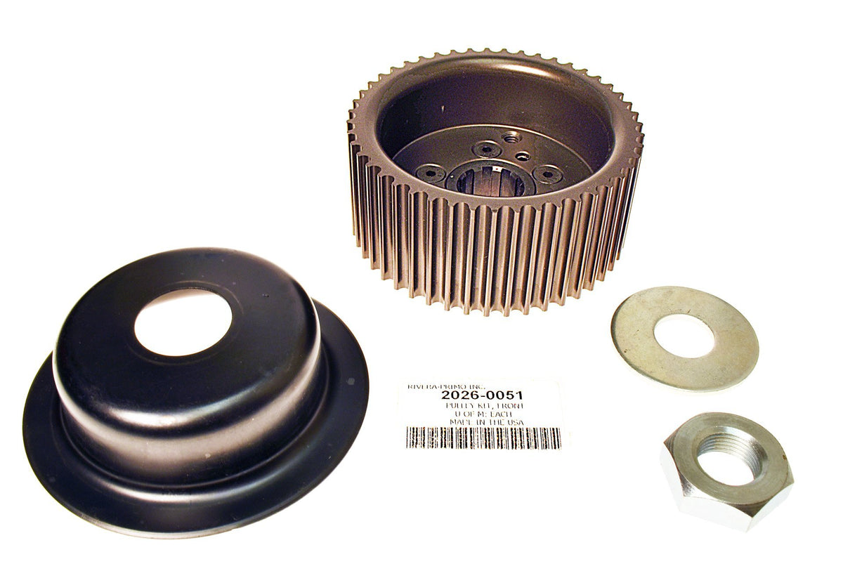 Pulley Kit, 2" Front 47T 8mm .250" Offset w/Splined – Rivera Primo