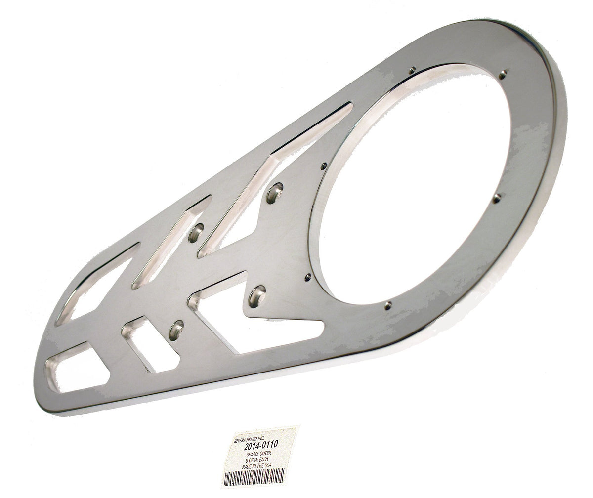 Billet Aluminum Polished Outer Belt Guard – Rivera Primo