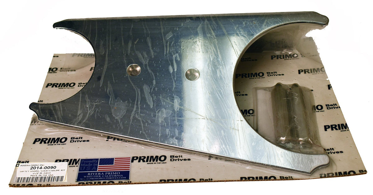 Solid Aluminum Safety Guard 3", Chrome – Rivera Primo