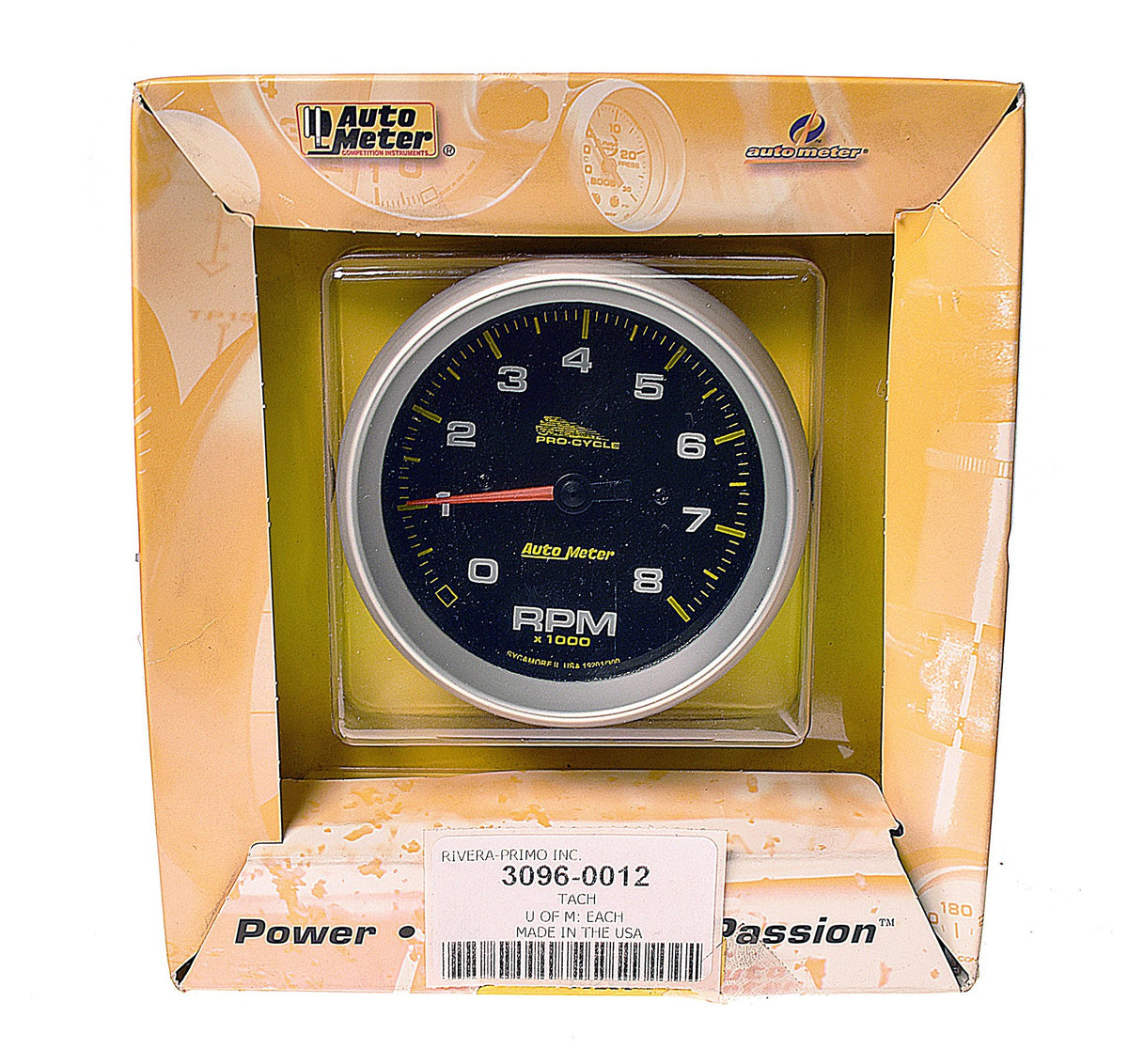 Tach, 8000 RPM – Rivera Primo