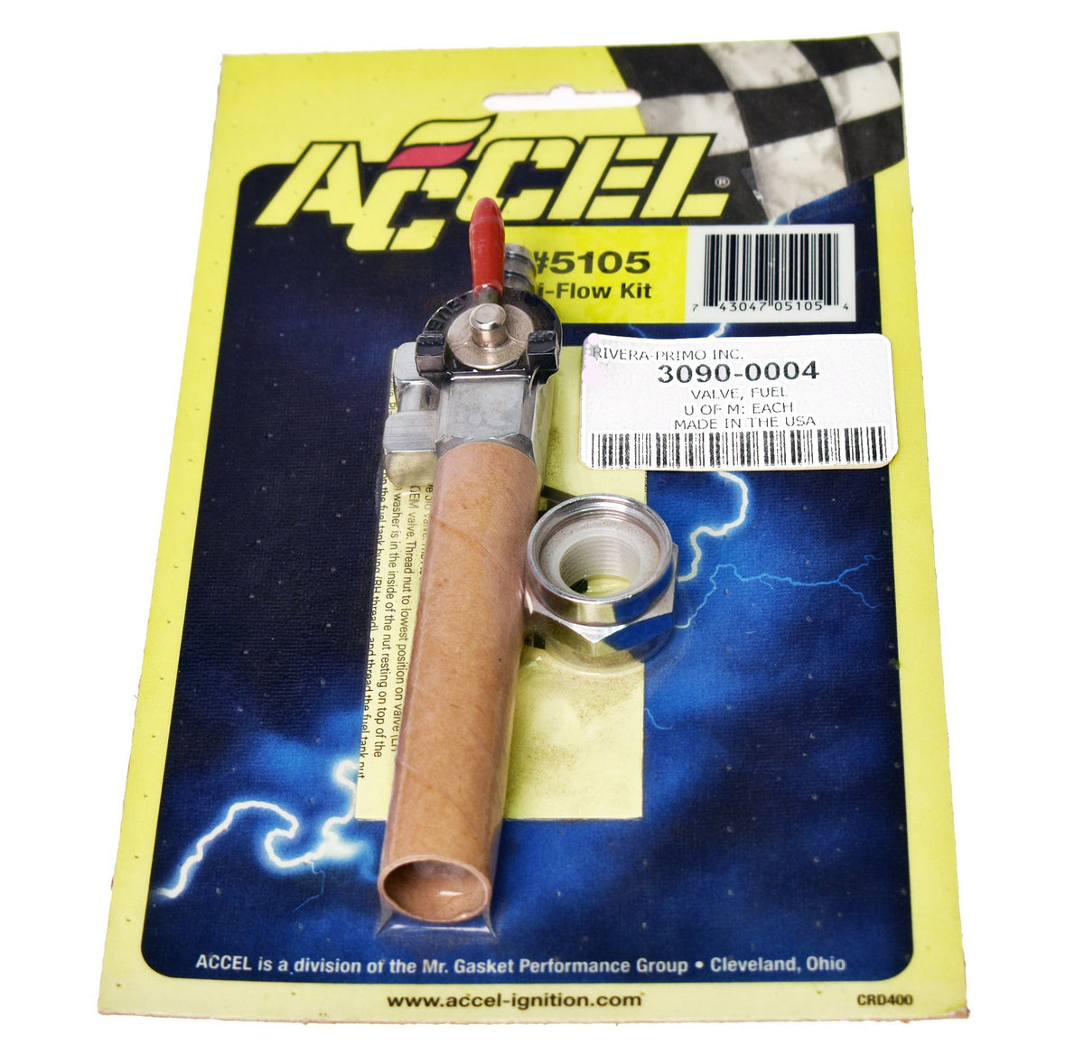 Valve, Fuel High Flow, Straight Spigot – Rivera Primo